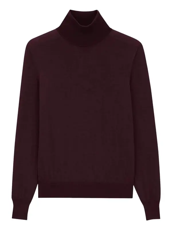 Saint Laurent Roll Neck Sweater - Red