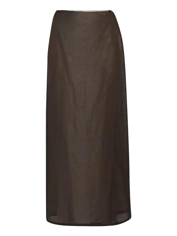 THE ROW Zaira Skirt - Brown