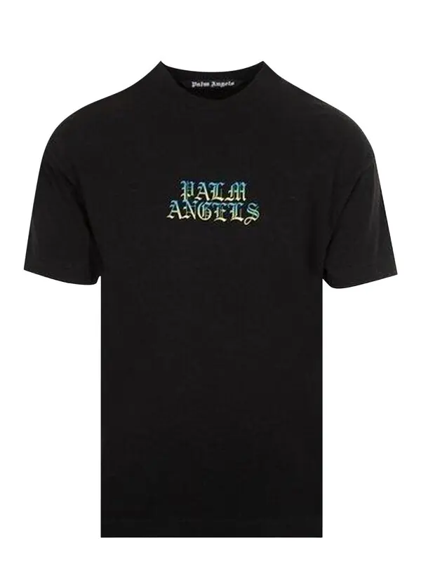 Palm Angels Gothic Logo Tee - Black