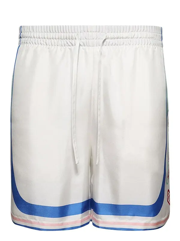 Casablanca Drawstring Shorts - White