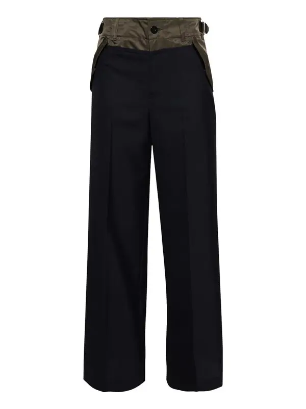 Sacai Suiting Mix Pants - Blue