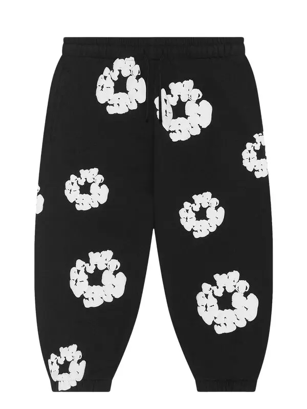 DENIM TEARS Wreath Sweatpants - Black