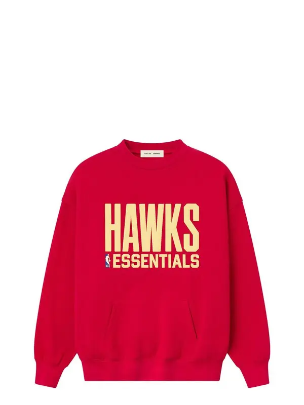 Fear Of God Hawks Crewneck - Red