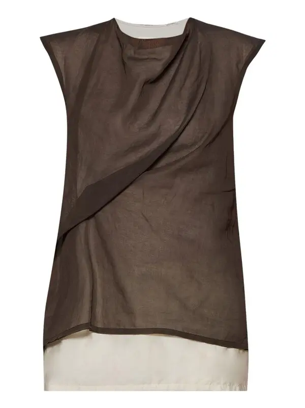 THE ROW Inawa Top - Brown