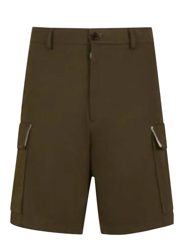 Marni Organic Gabardine Shorts - Green