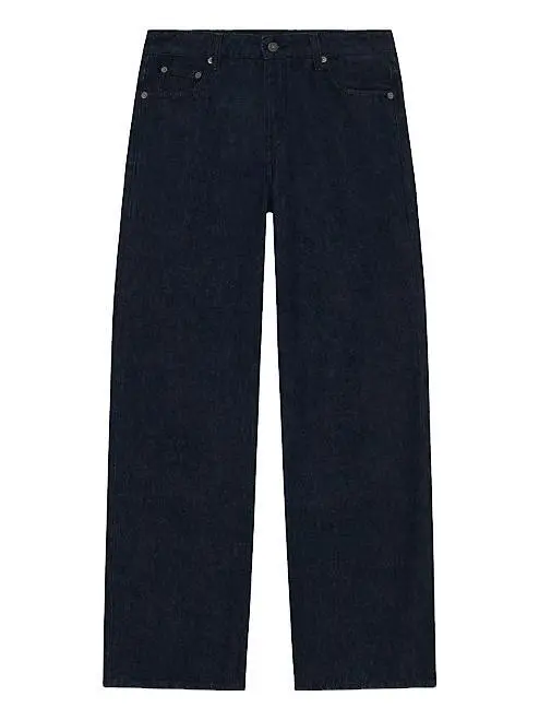 The Kooples Wide-leg Low-rise Jeans - Blue Electric