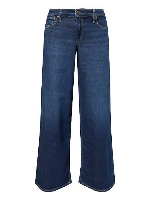 Rag & Bone Aiden Wide-leg Stretch Jeans - Rhnbk