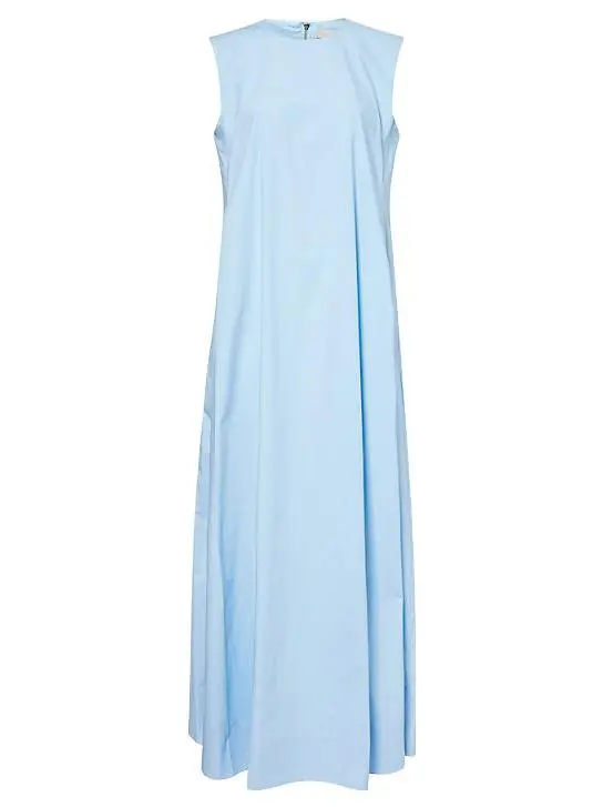 Remain Birger Christensen Karla Sleeveless Stretch-cotton Maxi Dress - Cerulean