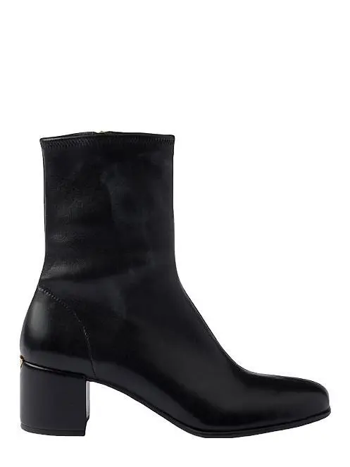 Prada Stretch Nappa Leather Ankle Boots - Black