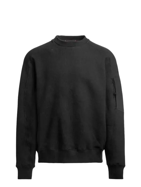 PARAJUMPERS Pocket-detail Crew-neck Sweatshirt - Black