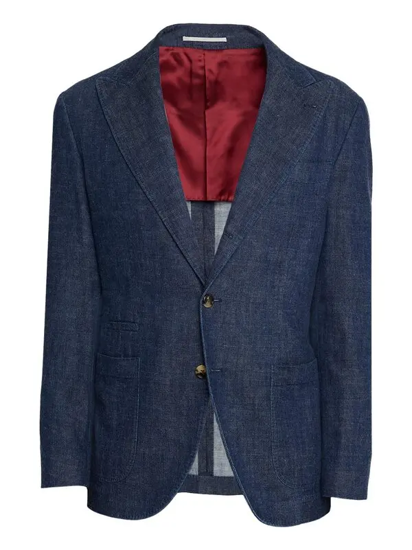 Brunello Cucinelli Denim Single-breasted Sport Coat - Dark Denim