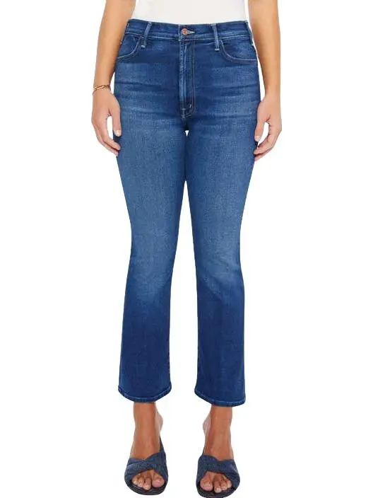 MOTHER The Hustler High Waist Ankle Bootcut Jeans - Taking Chances