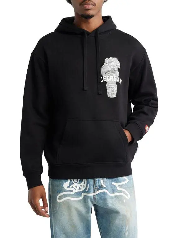 ICECREAM Blanco Graphic Hoodie - Black