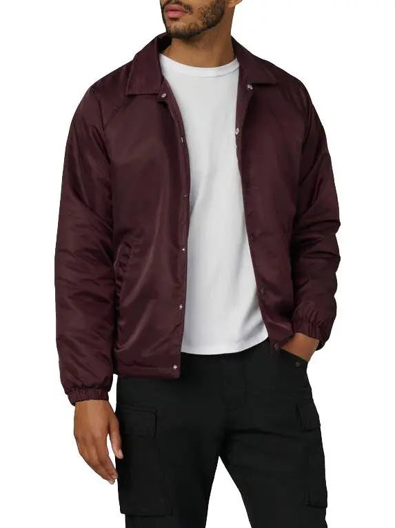 Joe's Jeans Satin Coach Jacket - Wine