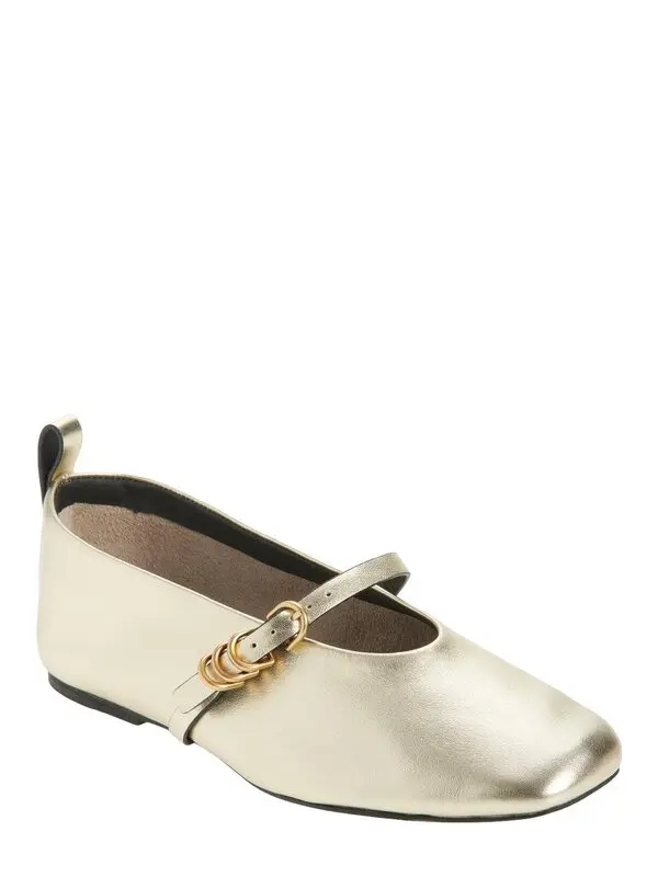Rag & Bone Spire Mary Jane Flat - Gold