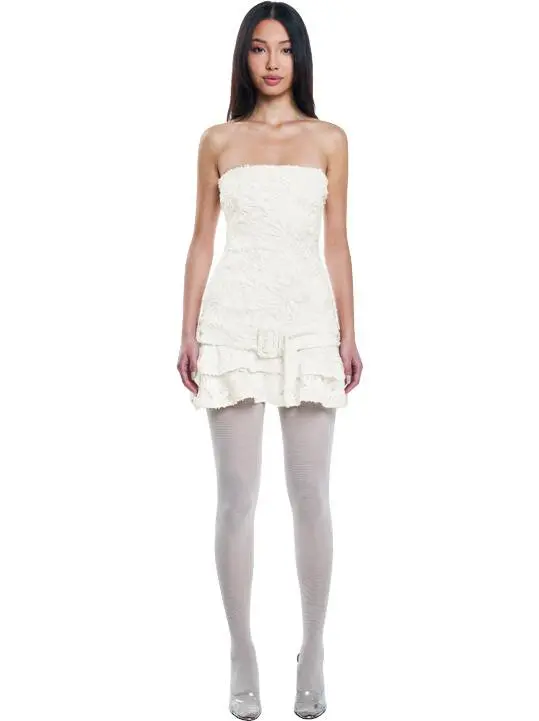 OW Cassidy Mini Dress - Off-white