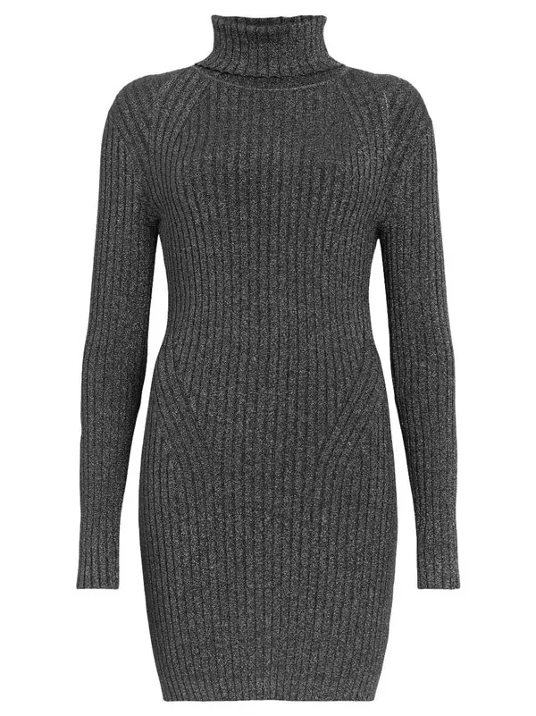 ALLSAINTS Ribbed Knit Mini Dress - Black