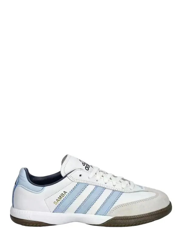 Adidas Samba Three-stripe Low-top Sneakers - White