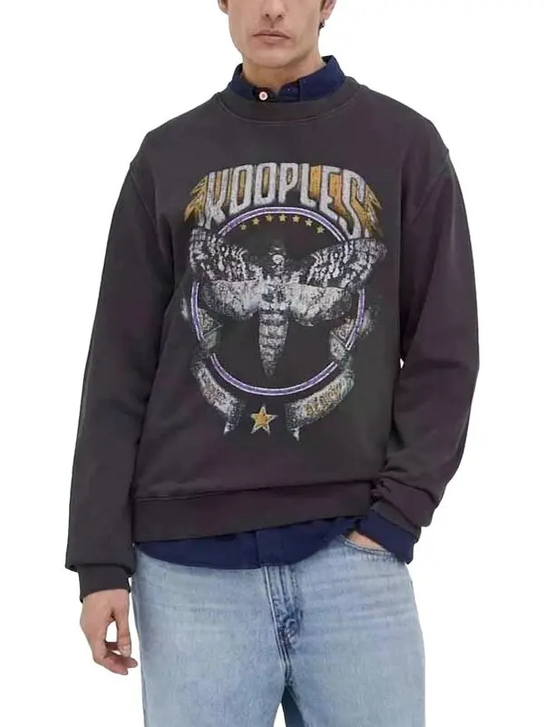 The Kooples Moth-print Sweatshirt - Grey