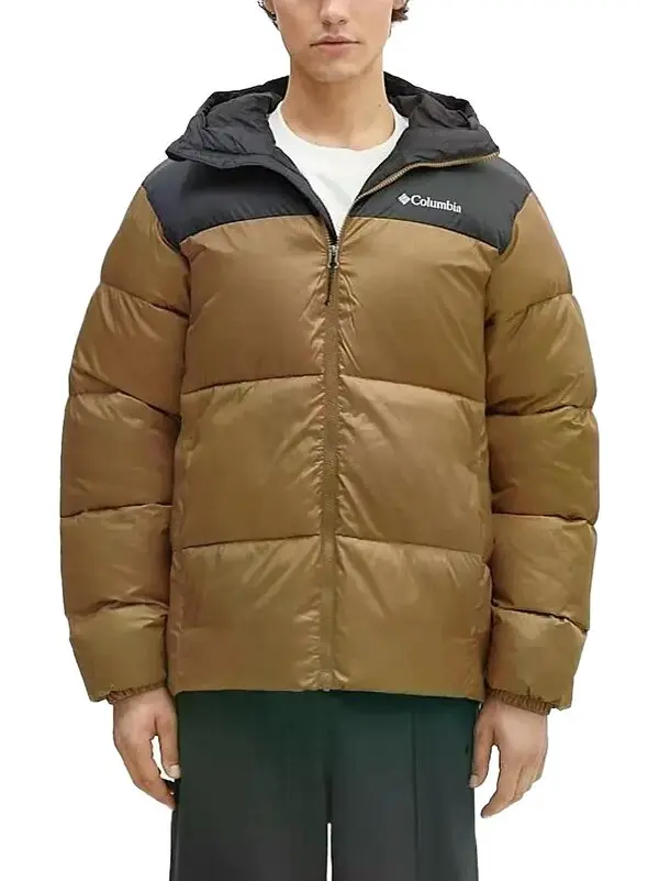 Columbia Hooded Puffer Jacket - Brown