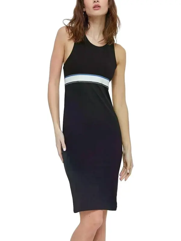 Hugo Boss Racer-back Band Dress - Black
