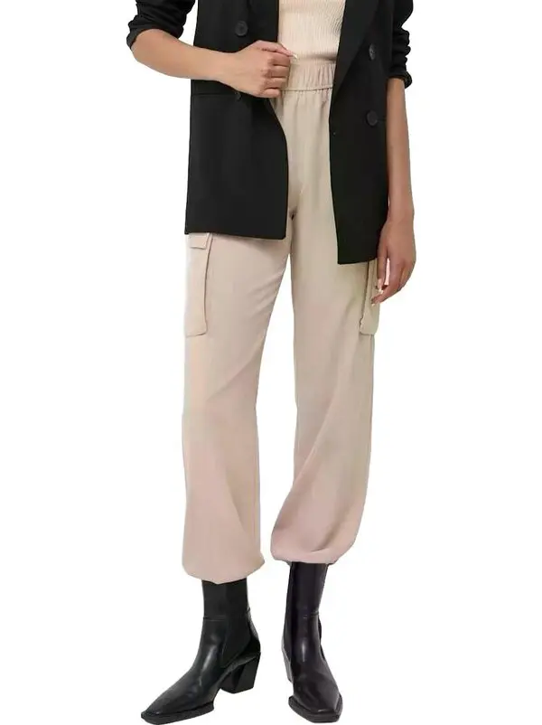 NOTES DU NORD Drawstring Cargo Trousers - Neutrals