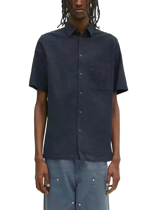 SAMSOE SAMSOE Short-sleeve Shirt - Blue