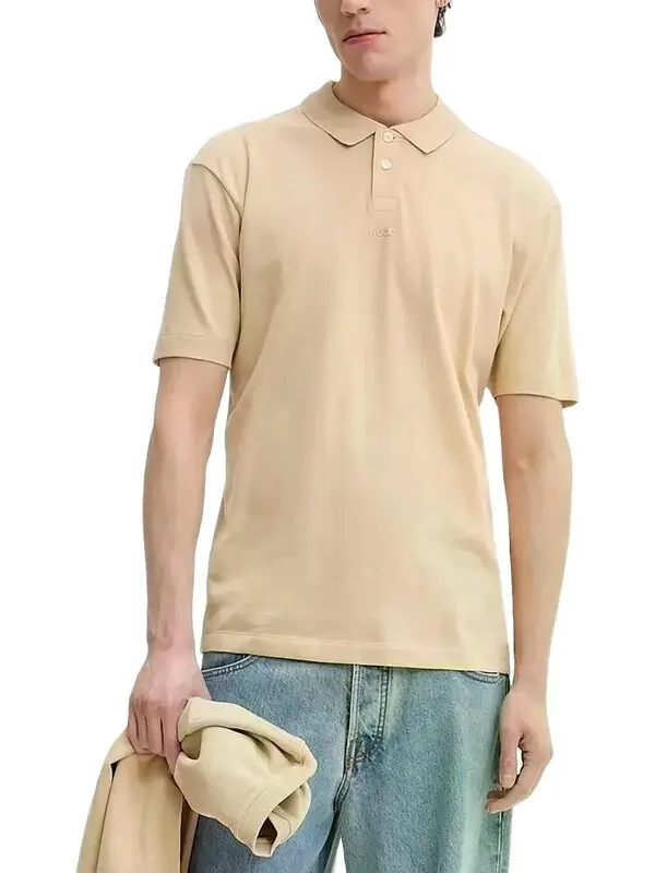 Hugo Logo-detail Polo Shirt - Neutrals