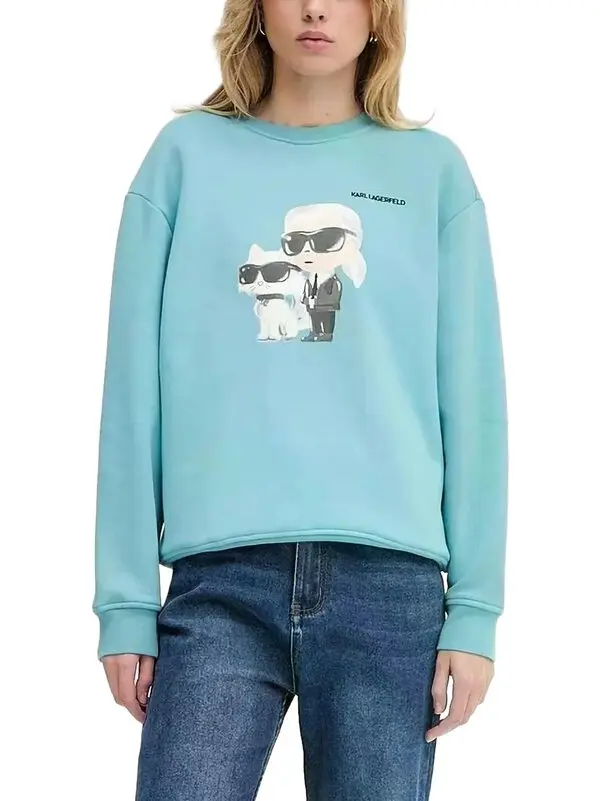 Karl Lagerfeld Graphic Print Sweatshirt - Blue