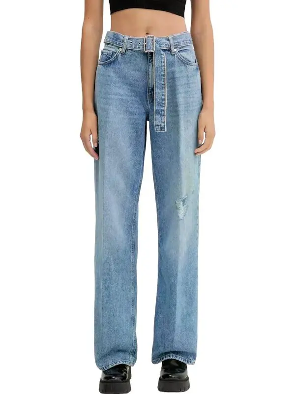 Hugo Belted Jeans - Blue