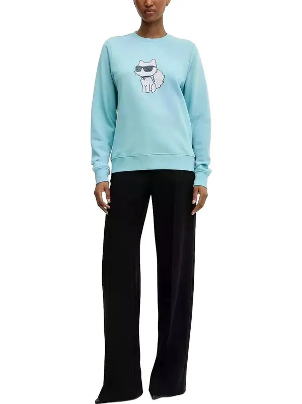 Karl Lagerfeld Crystal-embellished Sweatshirt - Blue