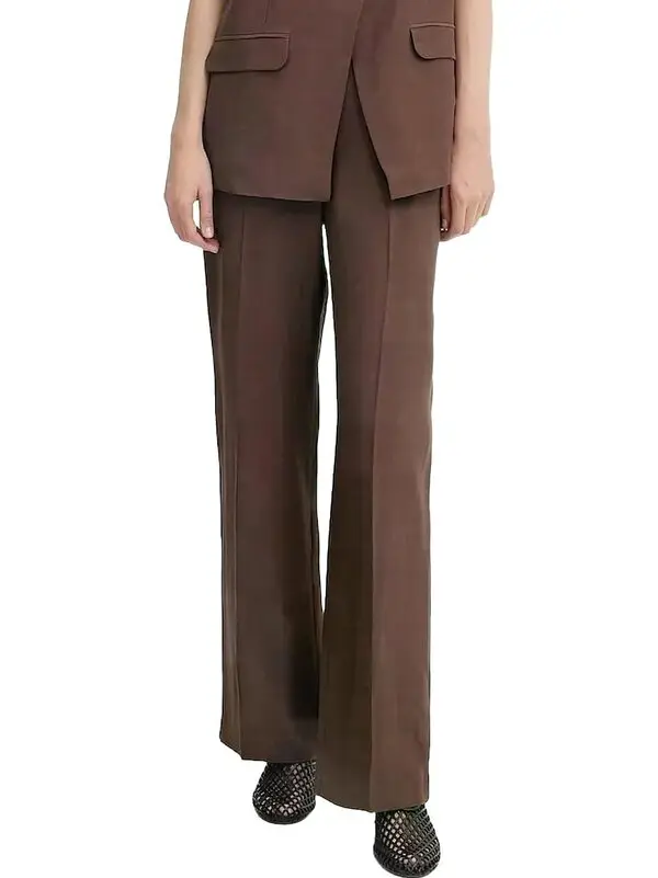SAMSOE SAMSOE Straight-leg Trousers - Brown