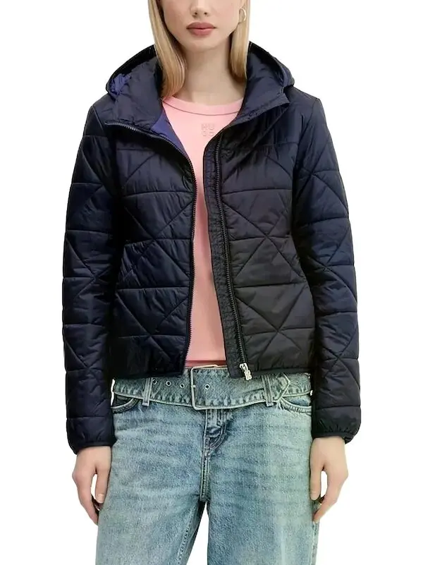 Hugo Quilted Hooded Jacket - Blue