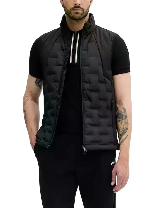 Hugo Boss Quilted Gilet - Black