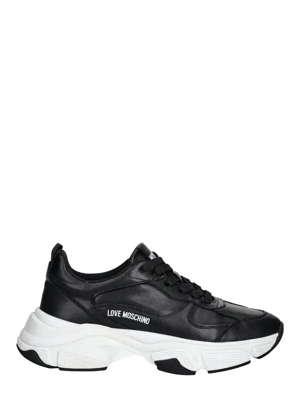 Moschino Logo Sneakers - Black