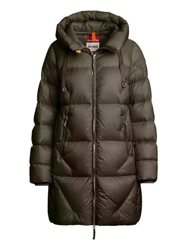 PARAJUMPERS Hooded Quilted Coat - Green
