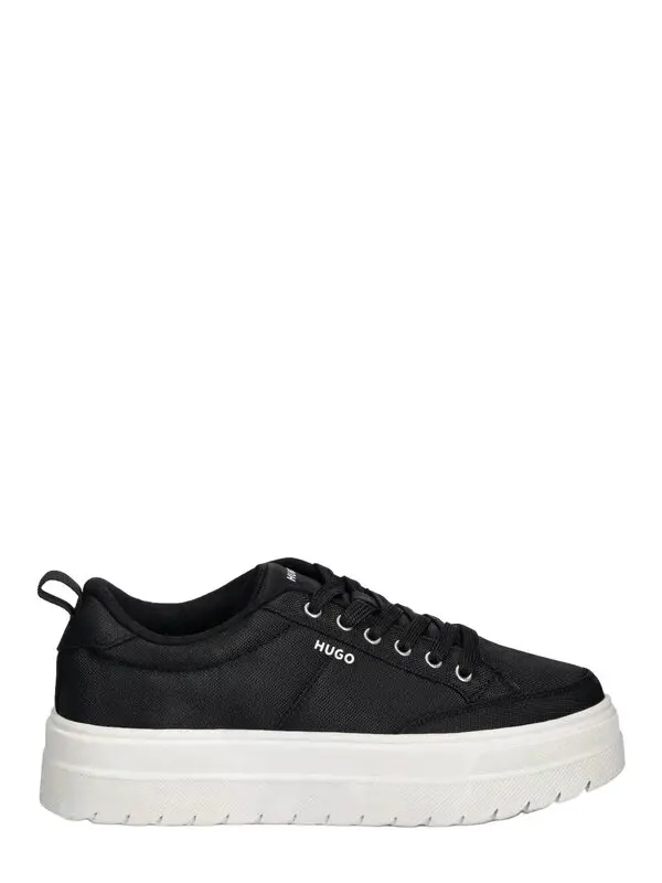 Hugo Lace-up Platform Sneakers - Black