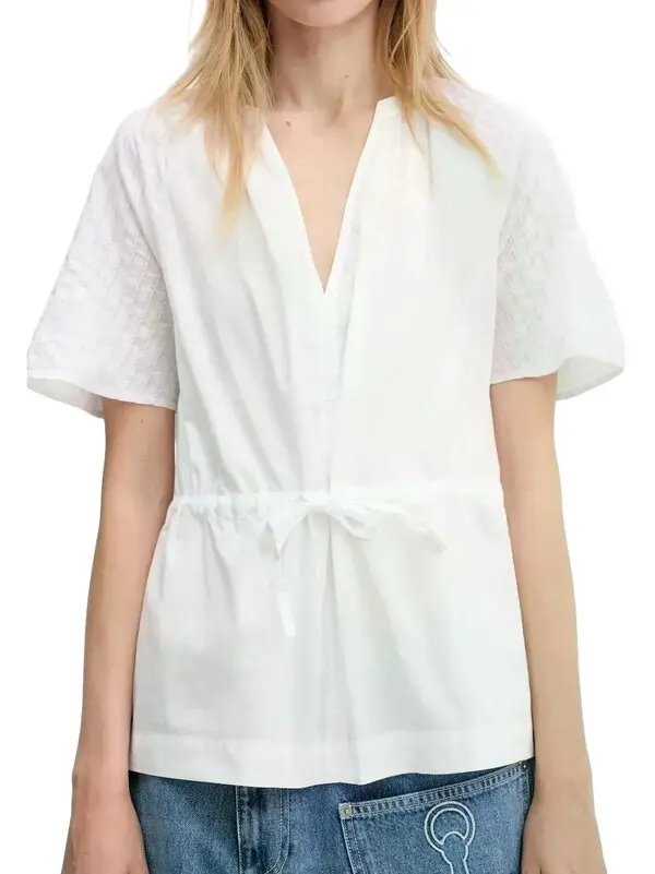 SAMSOE SAMSOE Satoma Embroidered Blouse - White