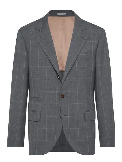 Brunello Cucinelli Virgin Wool Blazer - Grey