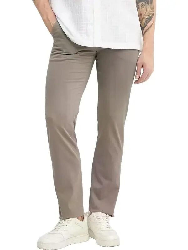 Hugo Boss Logo-appliqué Trousers - Neutrals