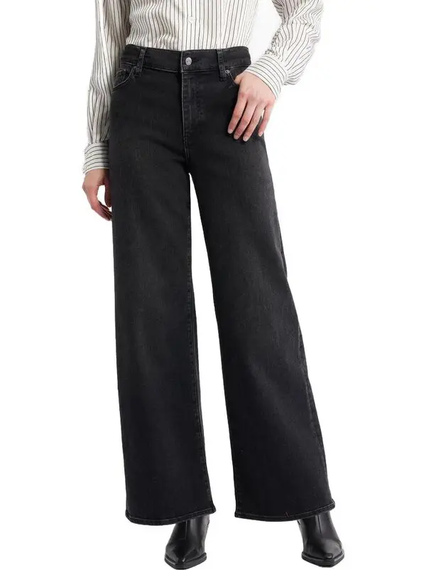 FRAME Le Slim Palazzo High-waist Wide-leg Jeans - Meteor