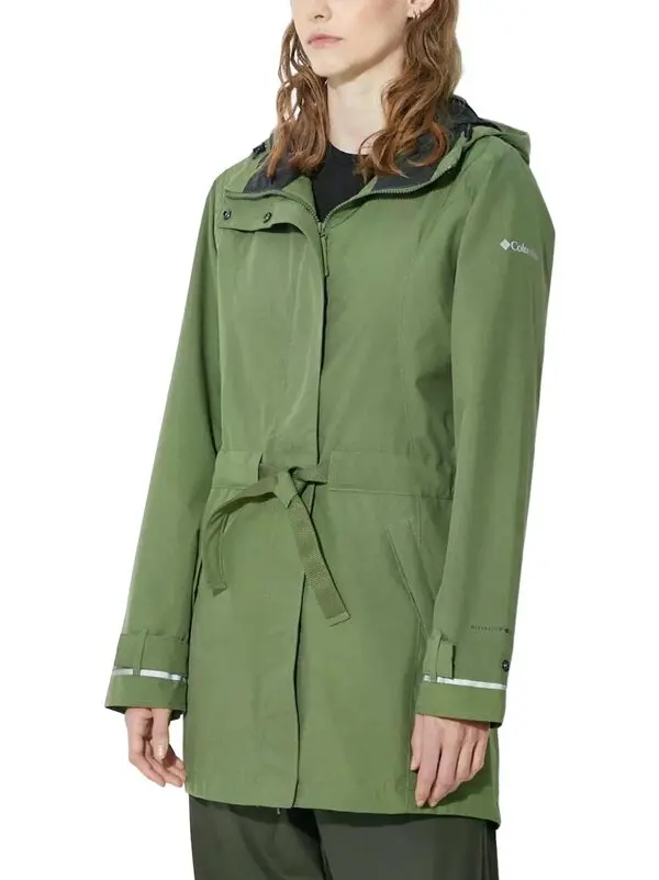 Columbia Here And There™ Belted Hooded Trench Coat - Green