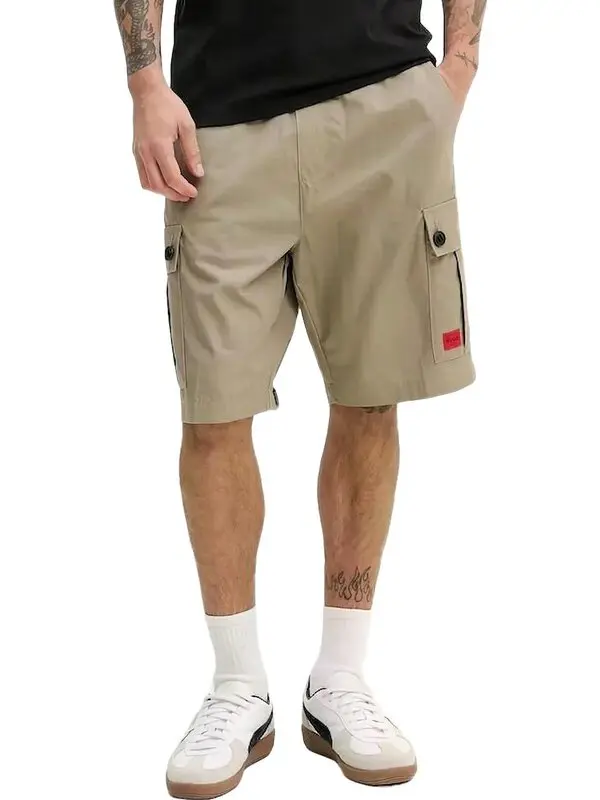 Hugo Boss Logo-appliqué Cargo Shorts - Neutrals