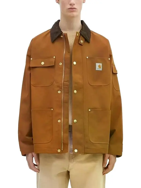 Carhartt Work In Progress Clapton Corduroy-collar Shirt Jacket - Brown