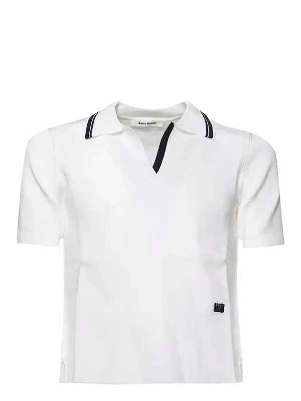 WALES BONNER Short-sleeved Polo Shirt - White
