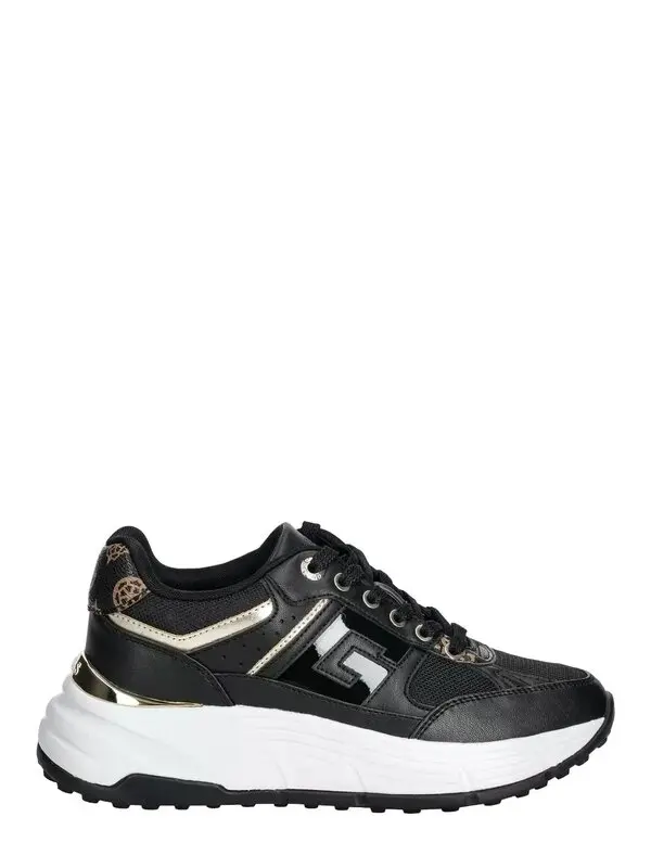 Guess Logo Platform Sneakers - Black