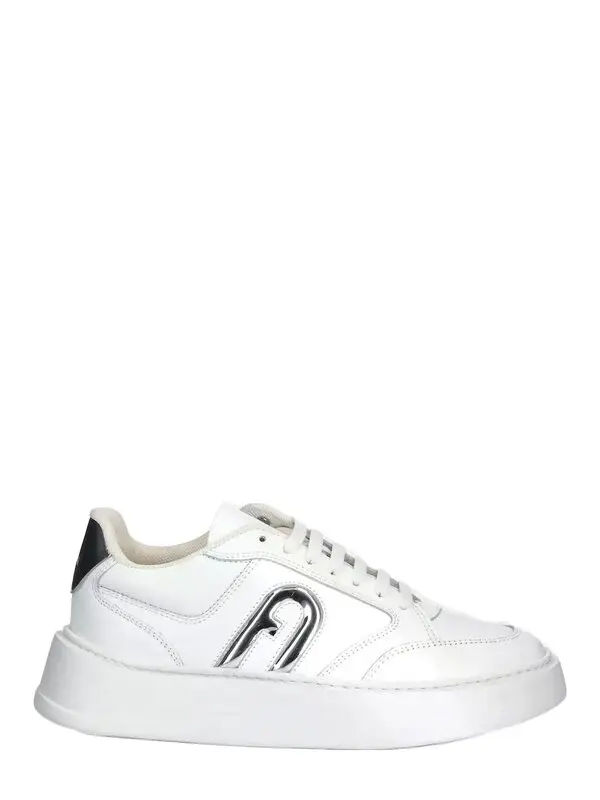 Furla Logo-plaque Platform Sneakers - White