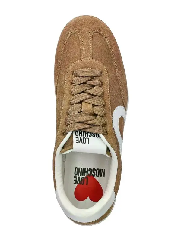 Moschino Heart Suede Sneakers - Brown