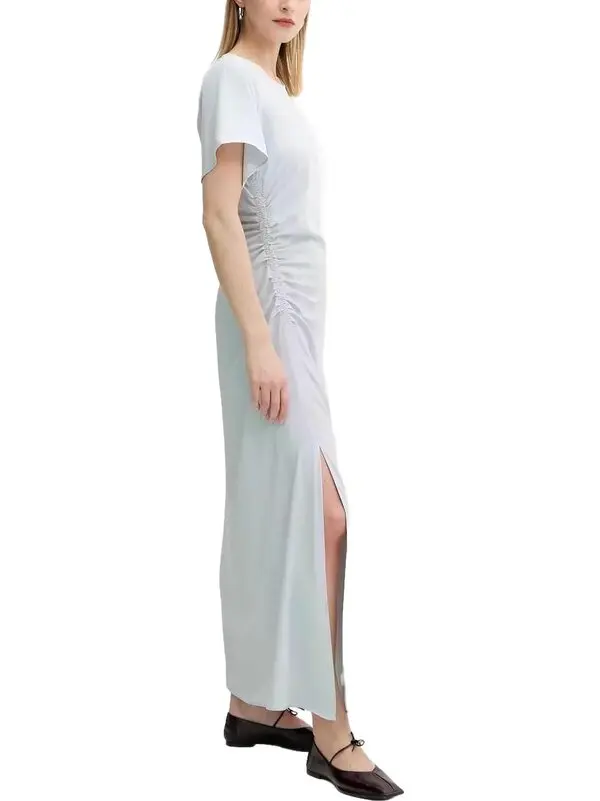 SAMSOE SAMSOE Side-slit Maxi Dress - Grey