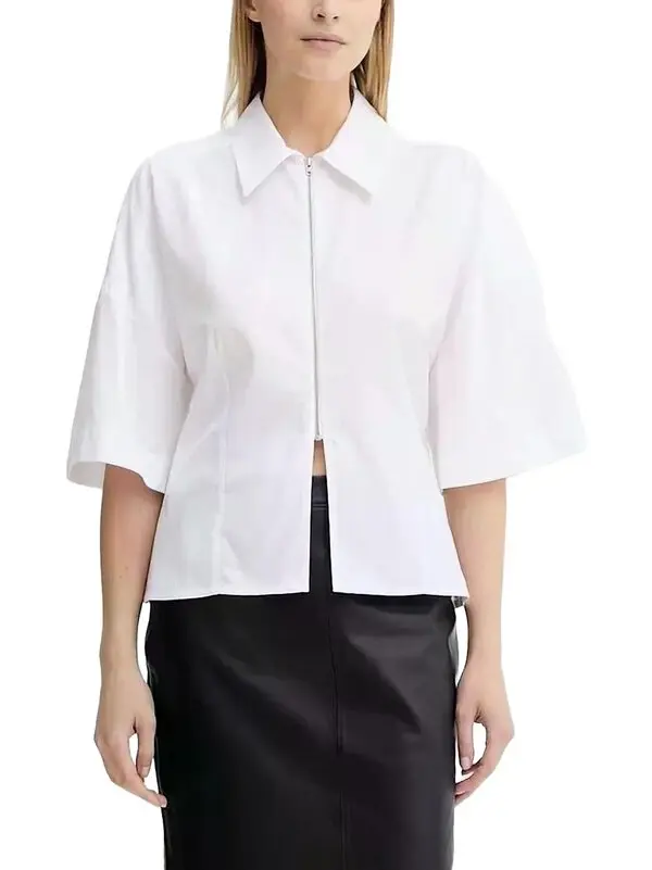 WON HUNDRED Zip-front Shirt - White